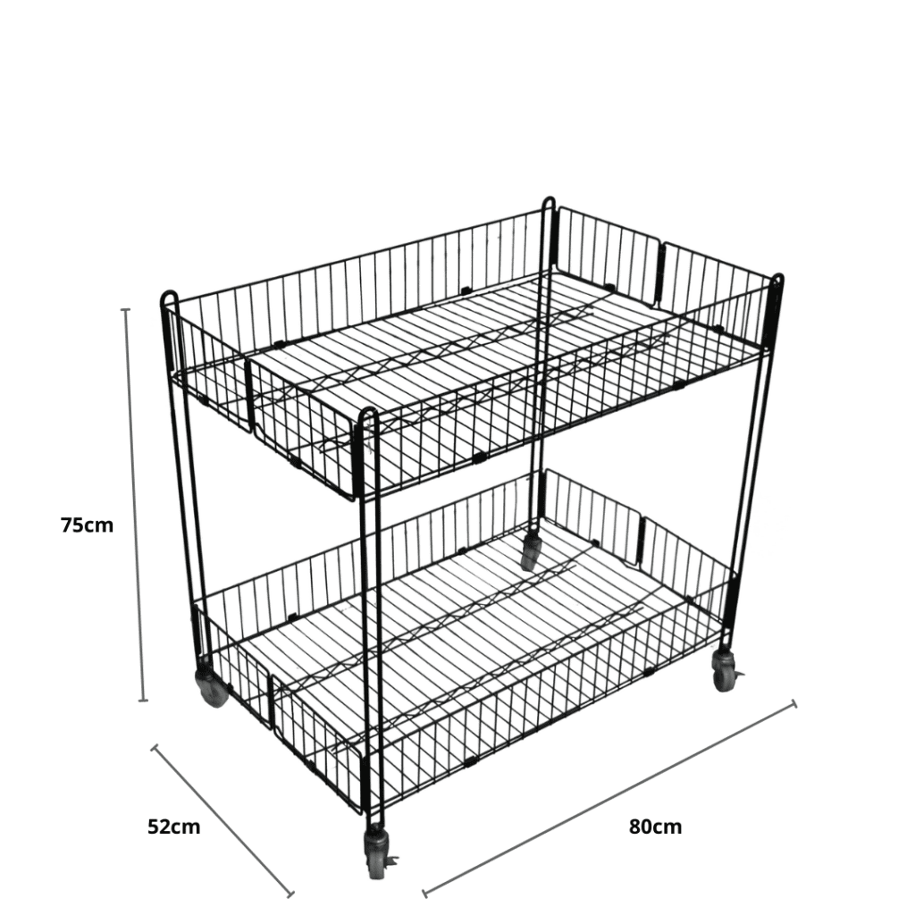 2 Tier Dump Bin Black Wire - Chaaban Bros