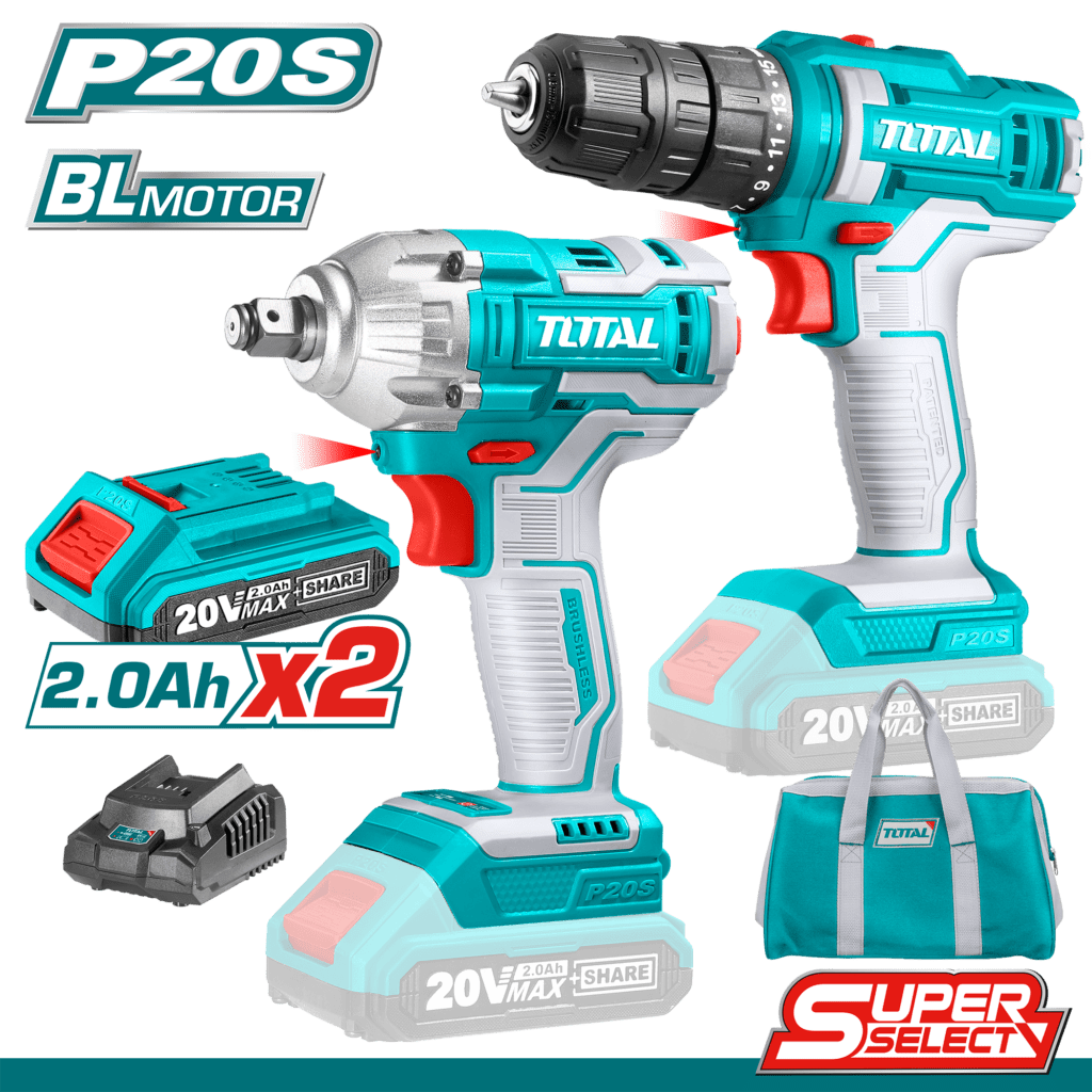 20V مجموعة مقدح بطارية+فرد شد طربوش - Chaaban Bros