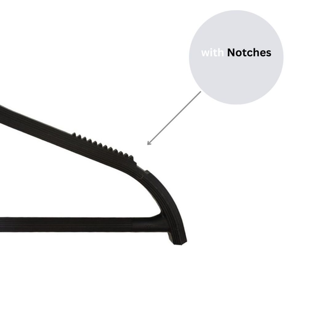 Plastic Hanger Black-White - Chaaban Bros