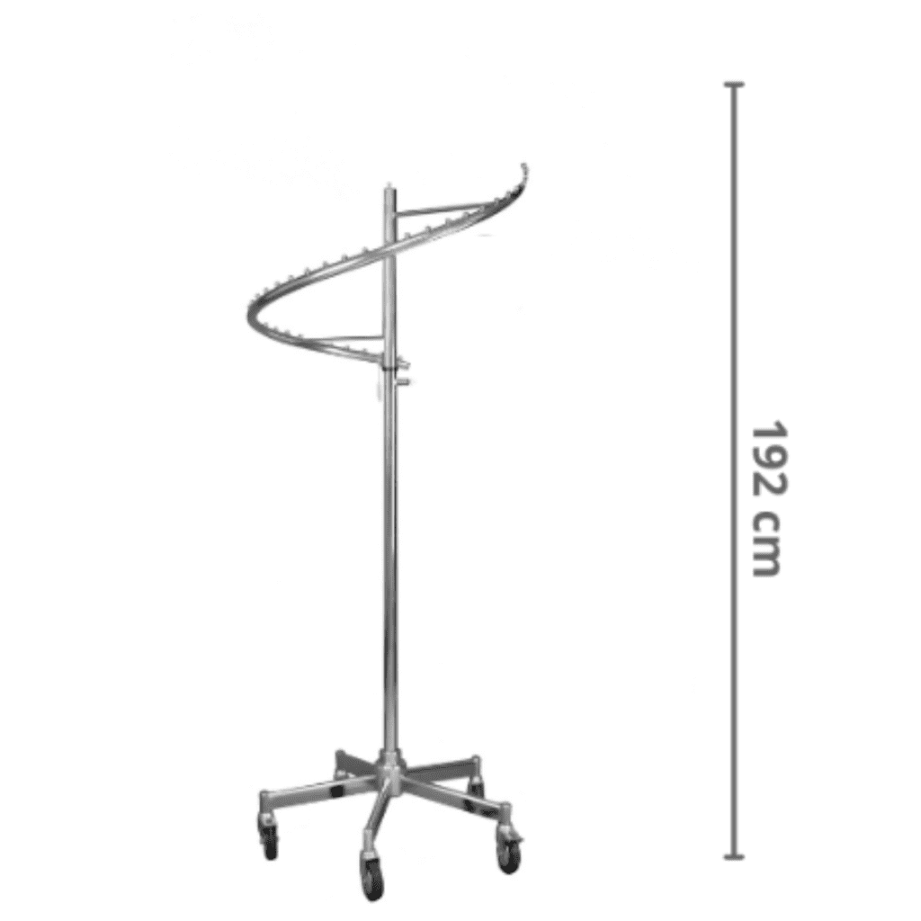 Chrome Spiral Stand Rack
