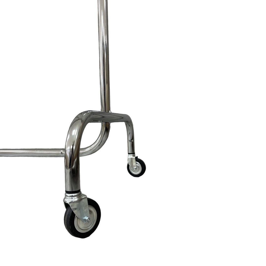 Heavy duty chrome non-adjustable stand/stand with wheels/made in Italy ...